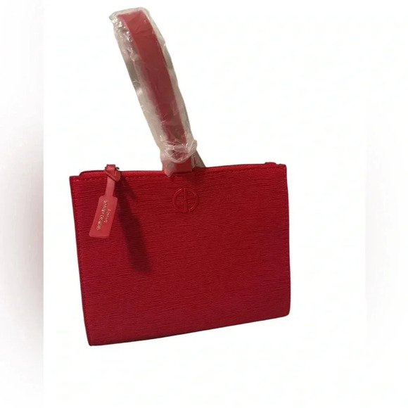 Giorgio Armani | Bags | Giorgio Armani Brand Newmakeup Pouch Red ...